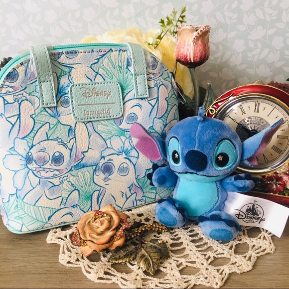 Loungefly | Bags | Loungefly Stitch Watercolor Floral Crossbody | Poshmark